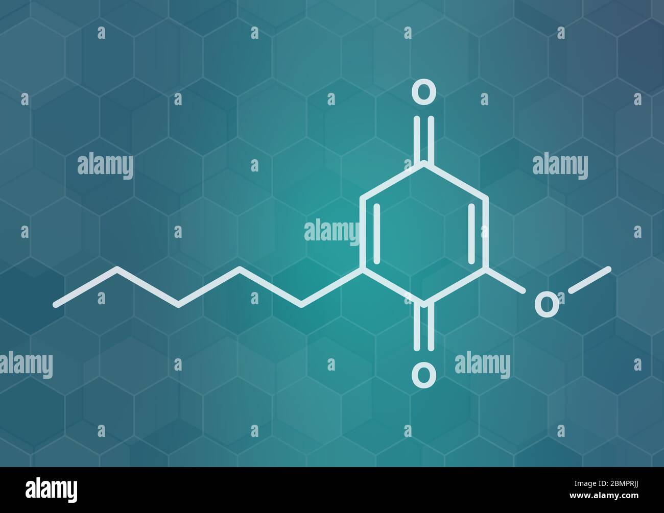 Primin primrose plant allergen molecule. Skeletal formula Stock Photo ...