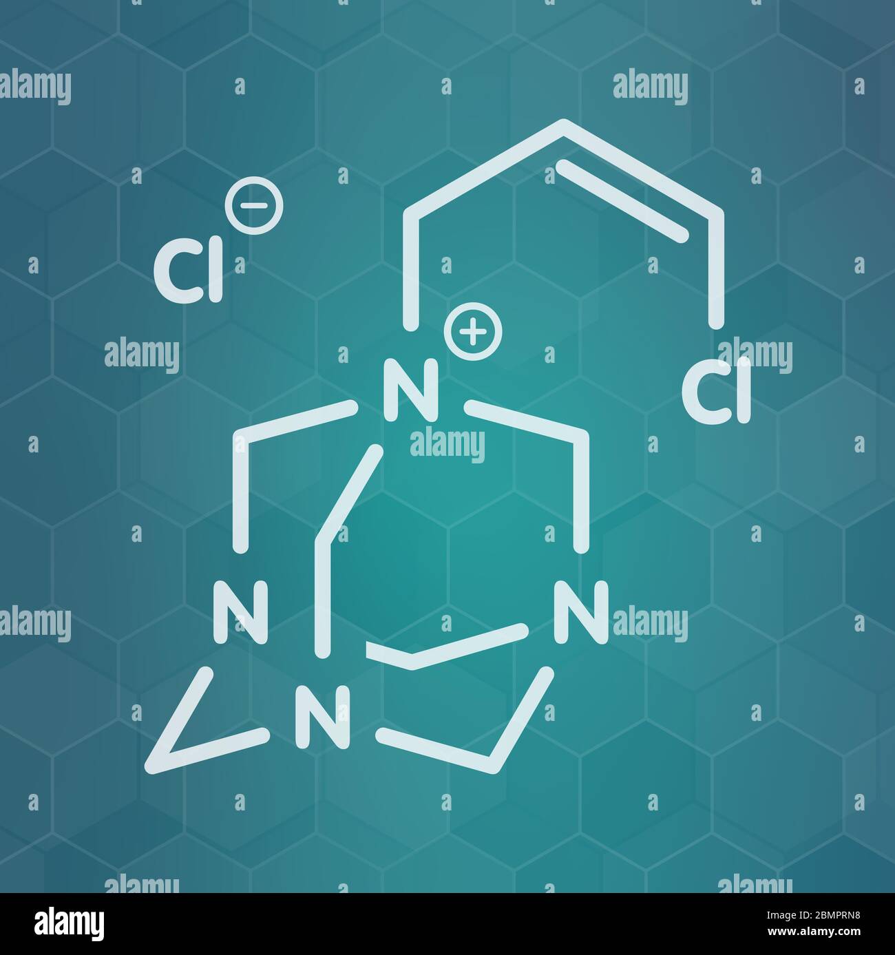 Quaternium-15 surfactant and preservative molecule (formaldehyde ...