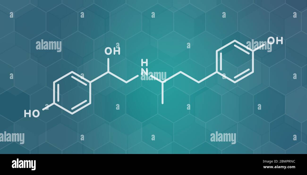Ractopamine feed additive molecule. Skeletal formula Stock Photo - Alamy