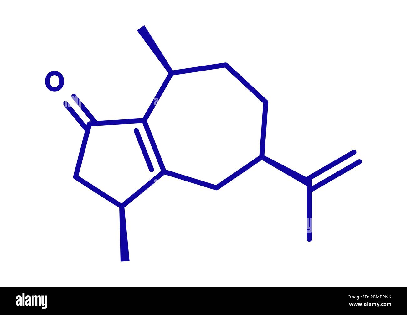 Rotundone peppery taste molecule. Skeletal formula Stock Photo - Alamy