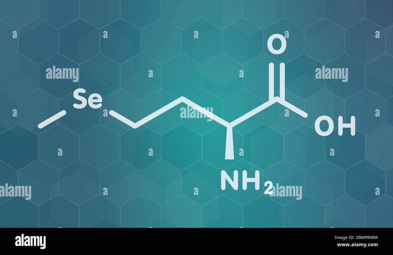 Selenomethionine Amino Acid Molecule Selenium Containing Natural