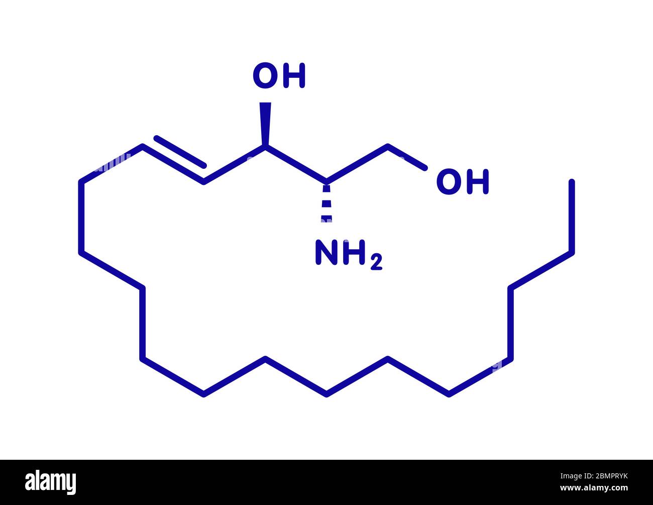 Sphingosine lipid molecule. Skeletal formula Stock Photo - Alamy