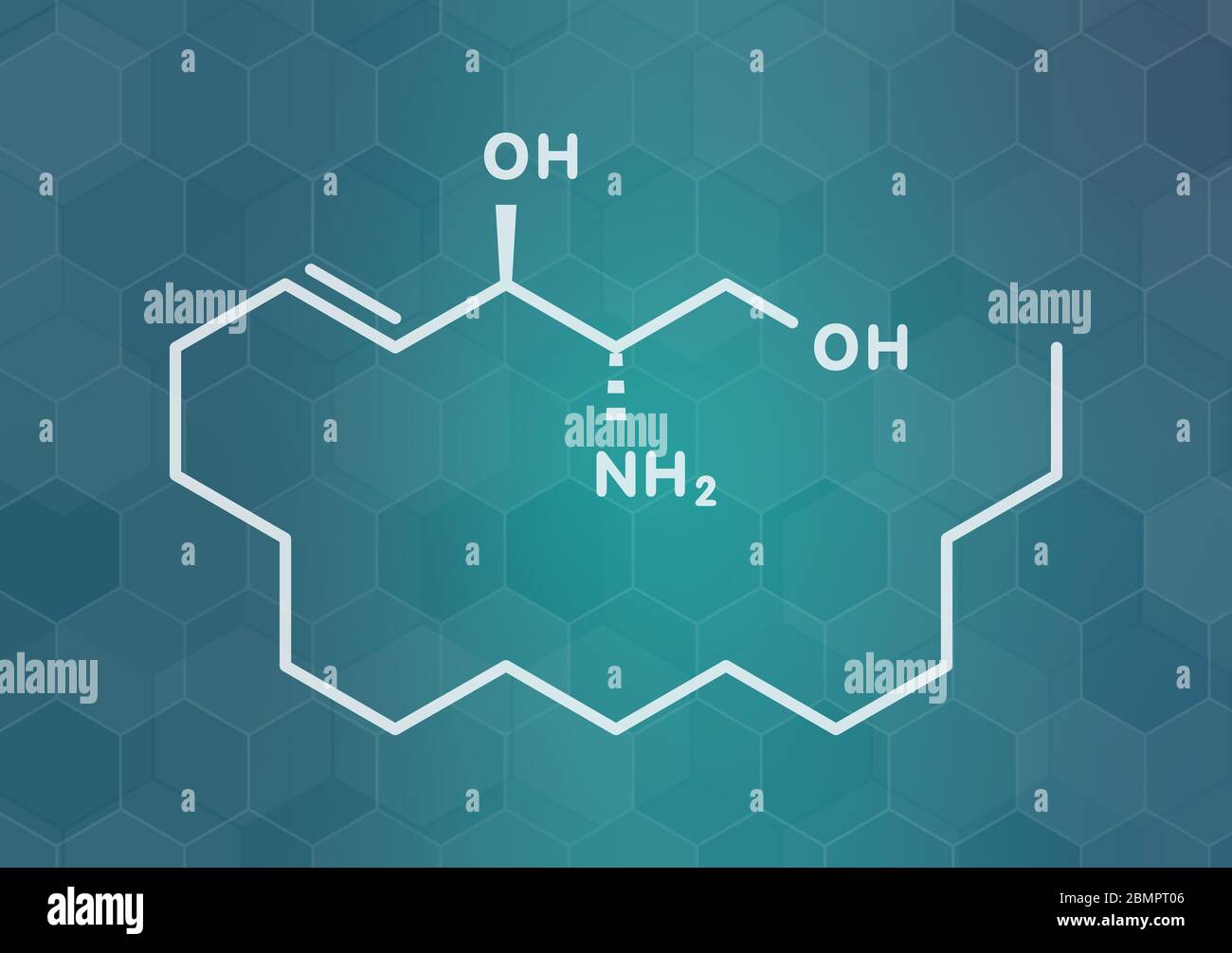Sphingosine lipid molecule. Skeletal formula Stock Photo - Alamy