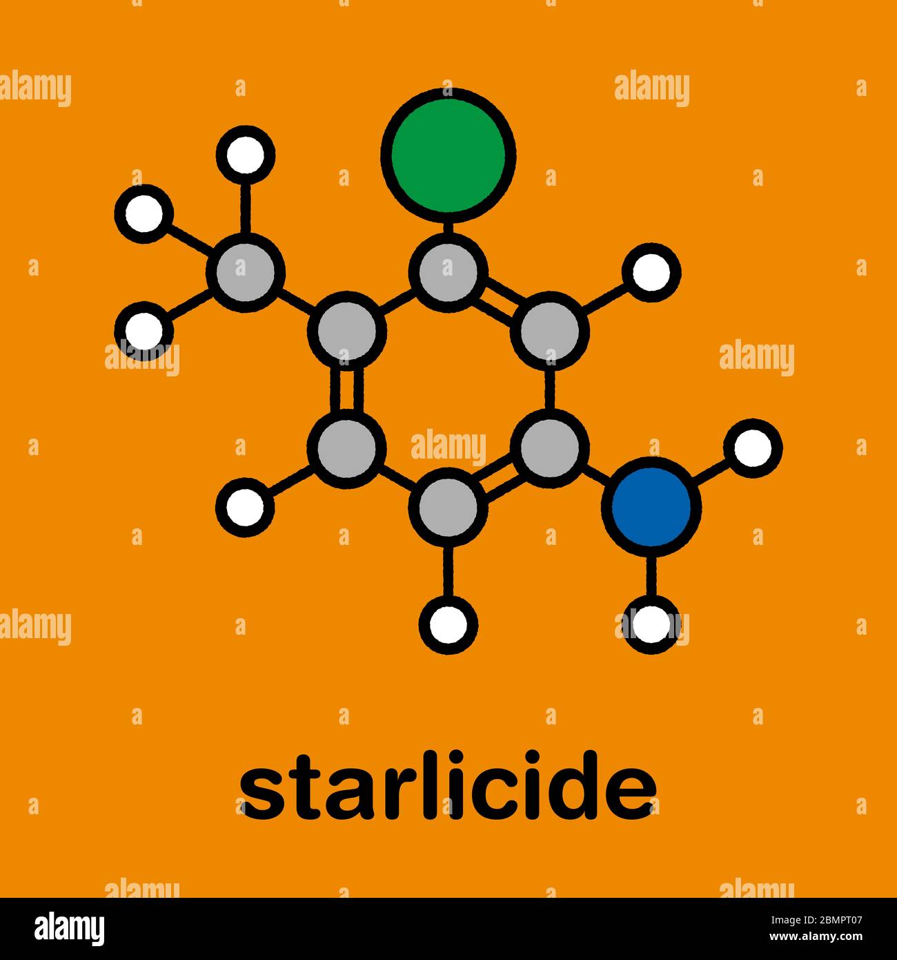 Starlicide avicide molecule (gull toxicant). Stylized skeletal formula ...
