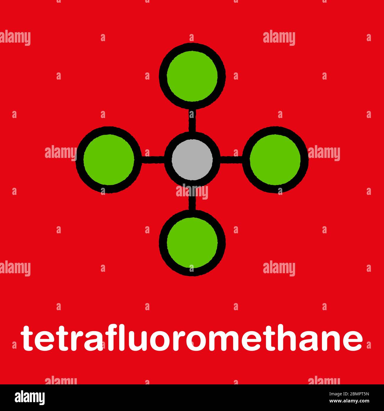 Tetrafluoromethane molecule hi-res stock photography and images - Alamy