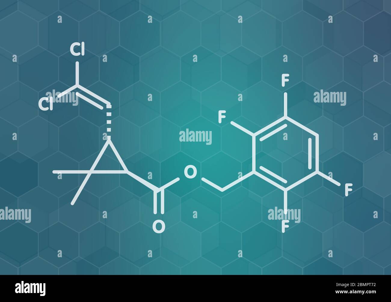 Transfluthrin Insecticide Molecule High Resolution Stock Photography ...
