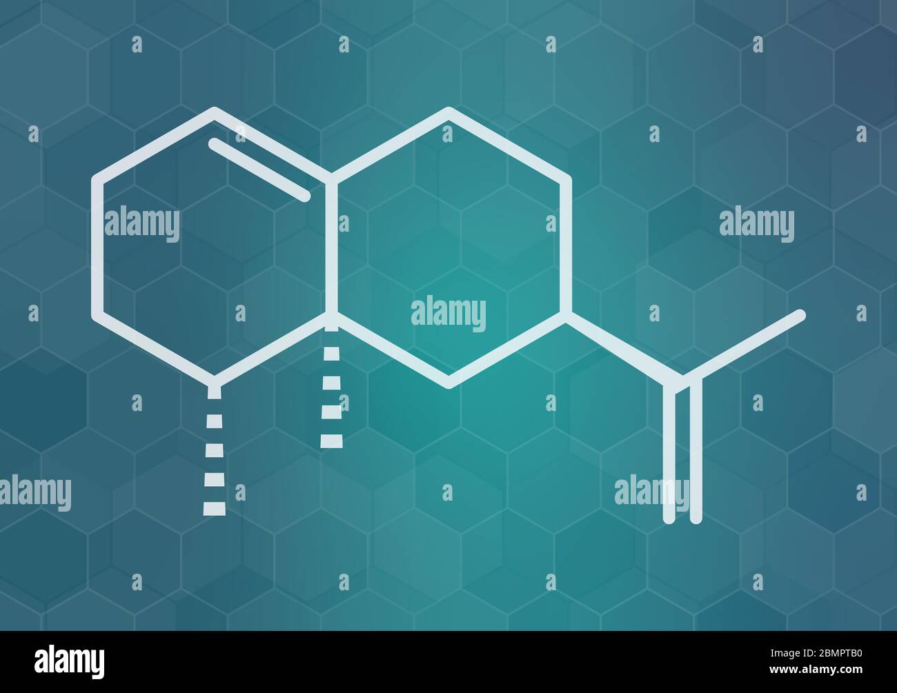 Valencene citrus fruit aroma molecule. Skeletal formula Stock Photo - Alamy