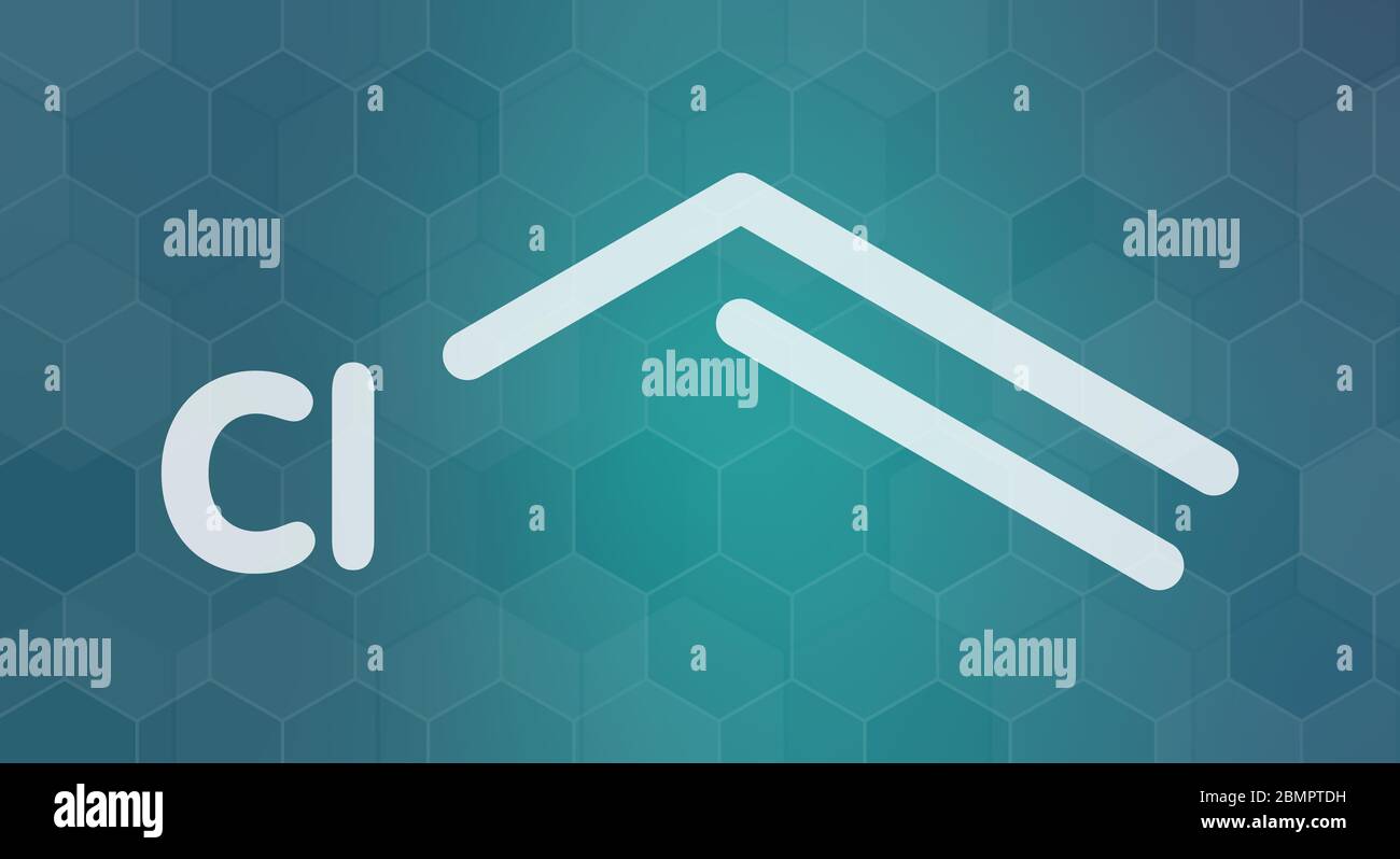 Vinyl chloride, polyvinyl chloride (PVC) plastic building block ...