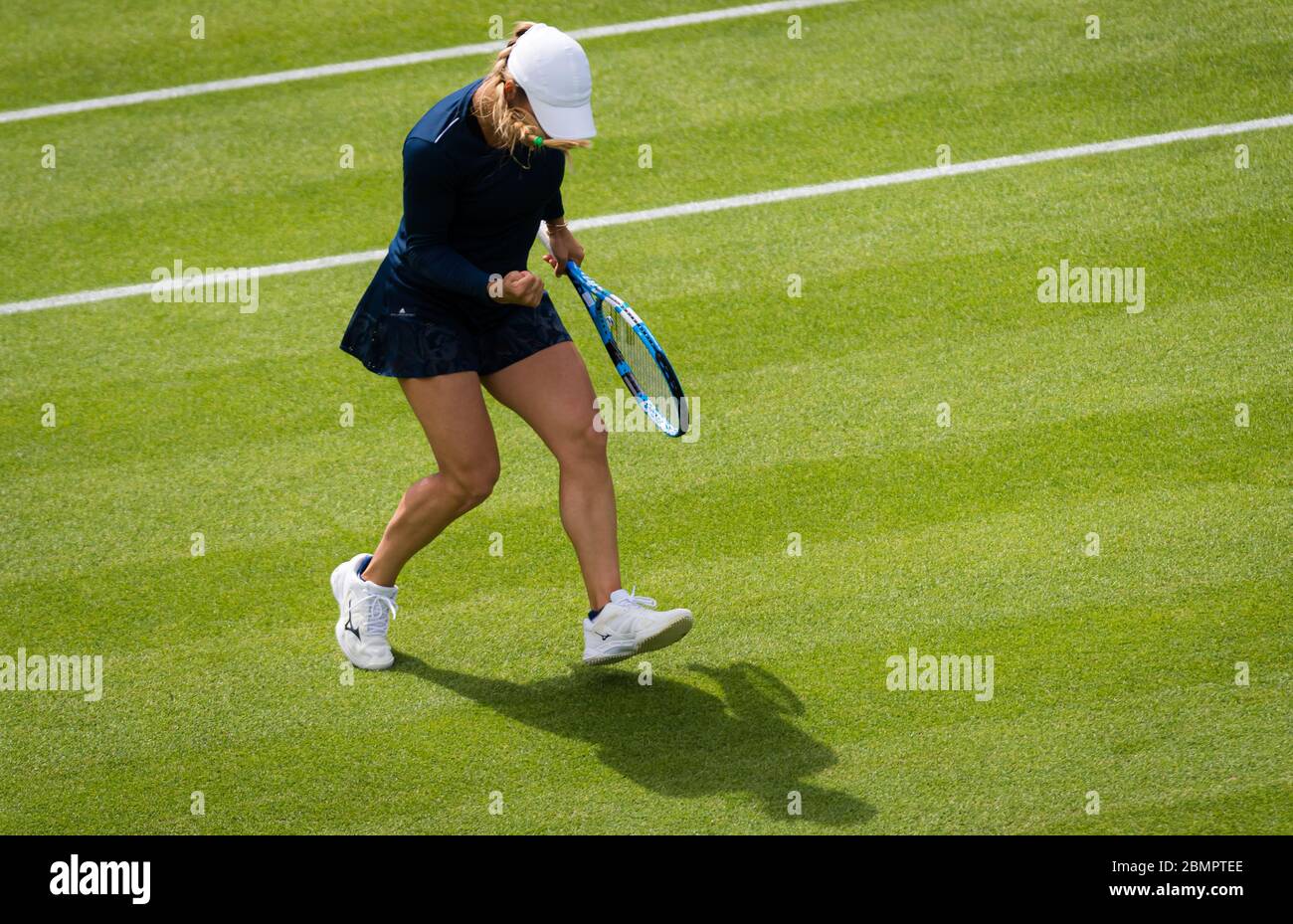 Yulia Putintseva of Kazakhstan in action during her second-round match ...