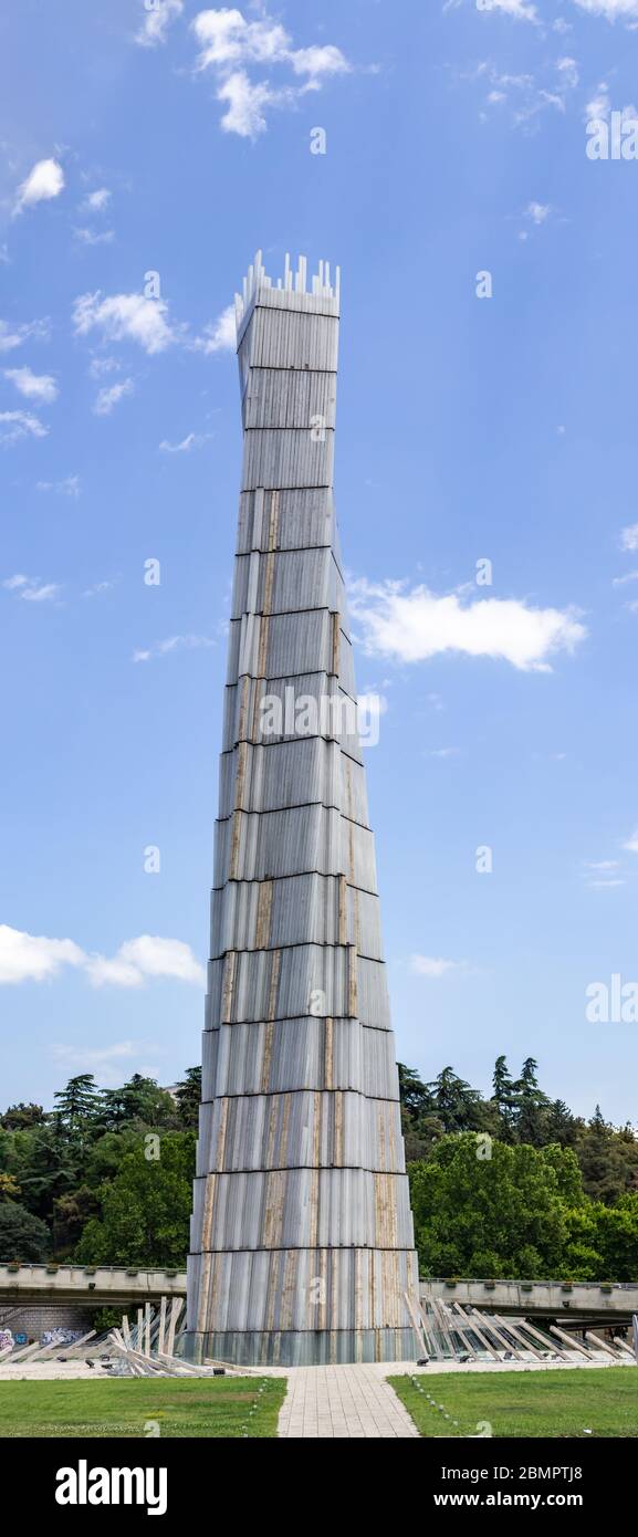 July 13, 2019 - Tbilisi, Georgia - Heroes Square was built to honor the ...