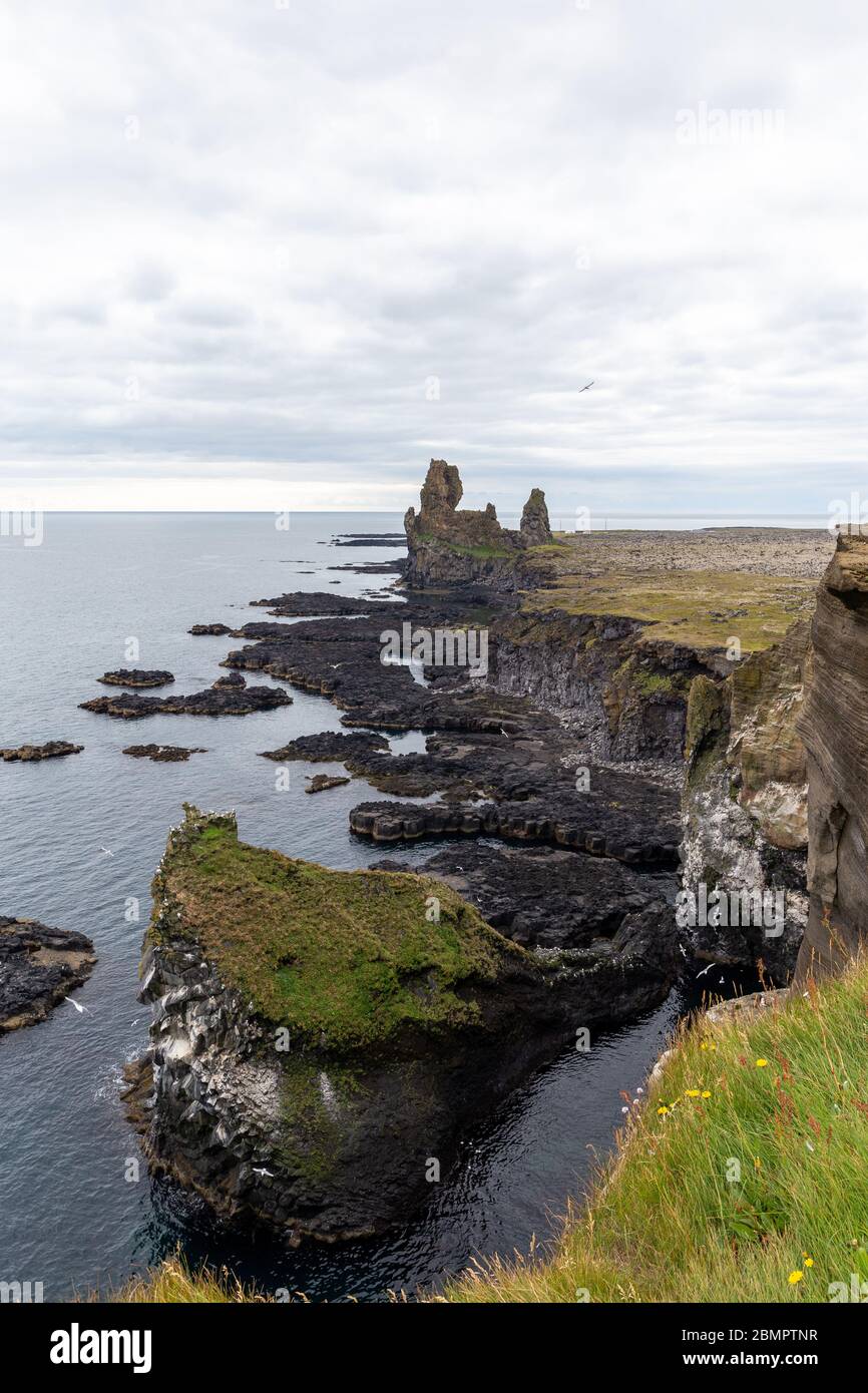 fascinating coast line in Iceland Stock Photo - Alamy