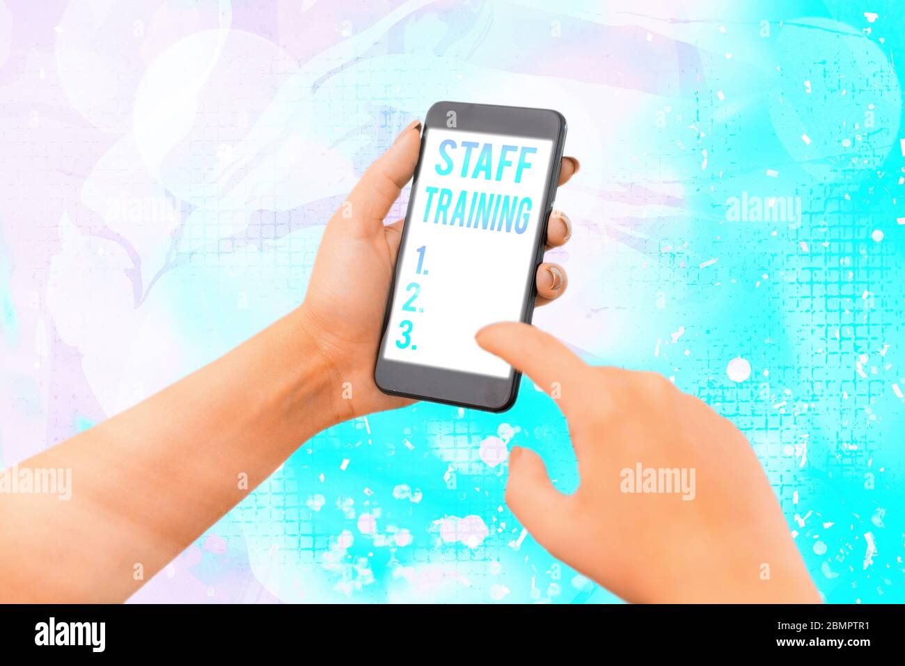 Text sign showing Staff Training. Business photo showcasing A program ...