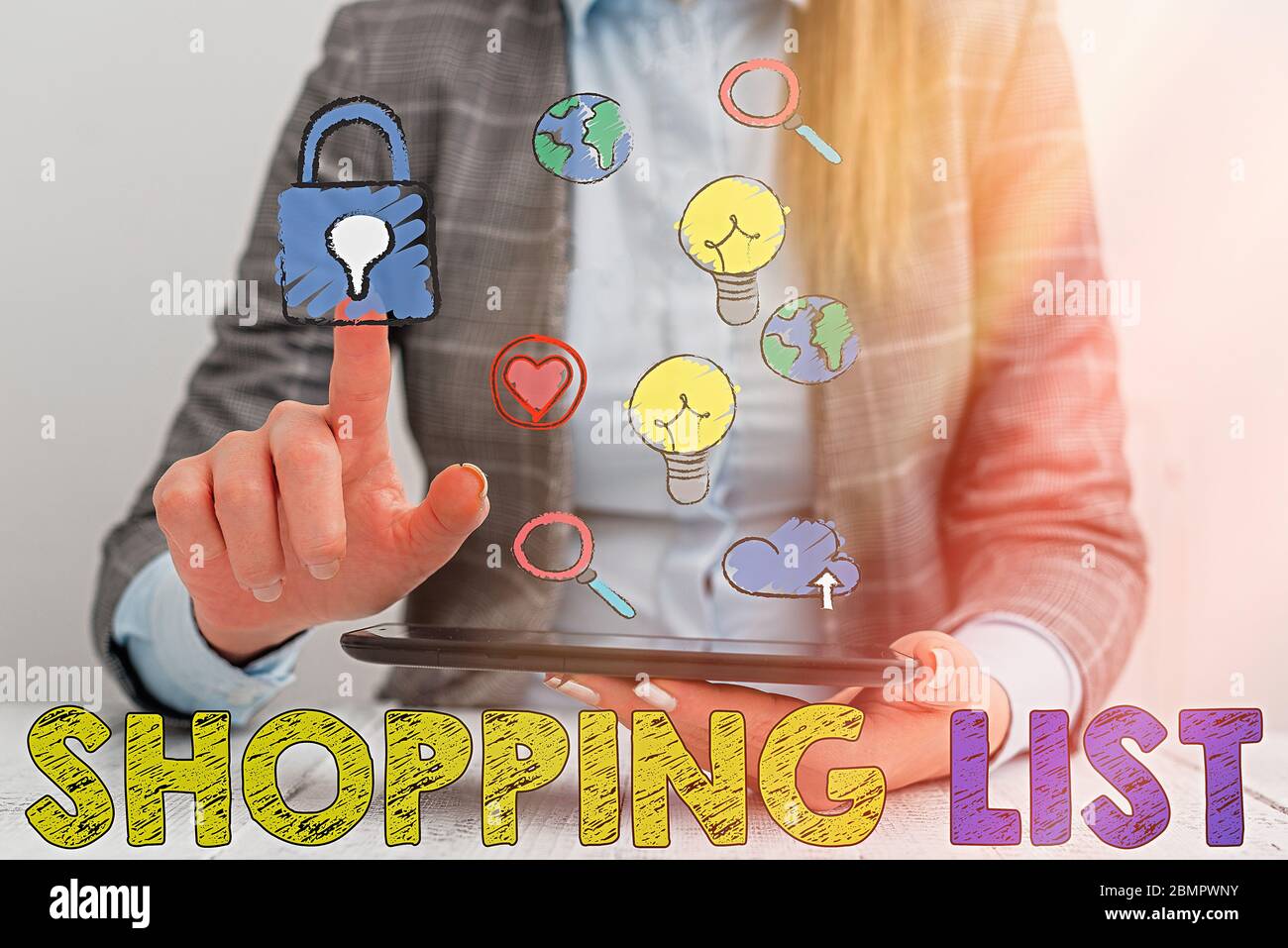 Conceptual hand writing showing Shopping List. Concept meaning ...
