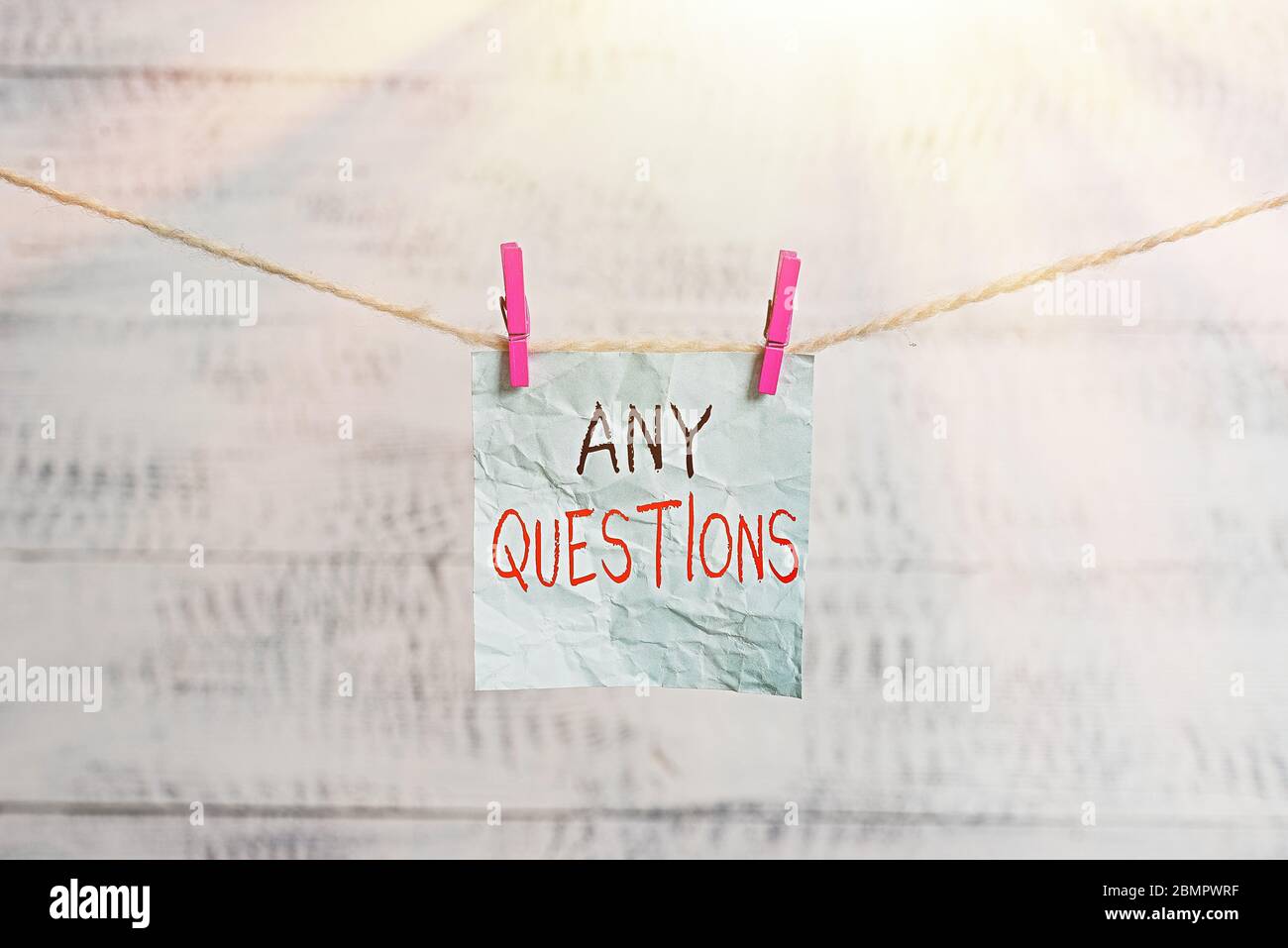Writing note showing Any Questions. Business concept for Clueless Blank ...