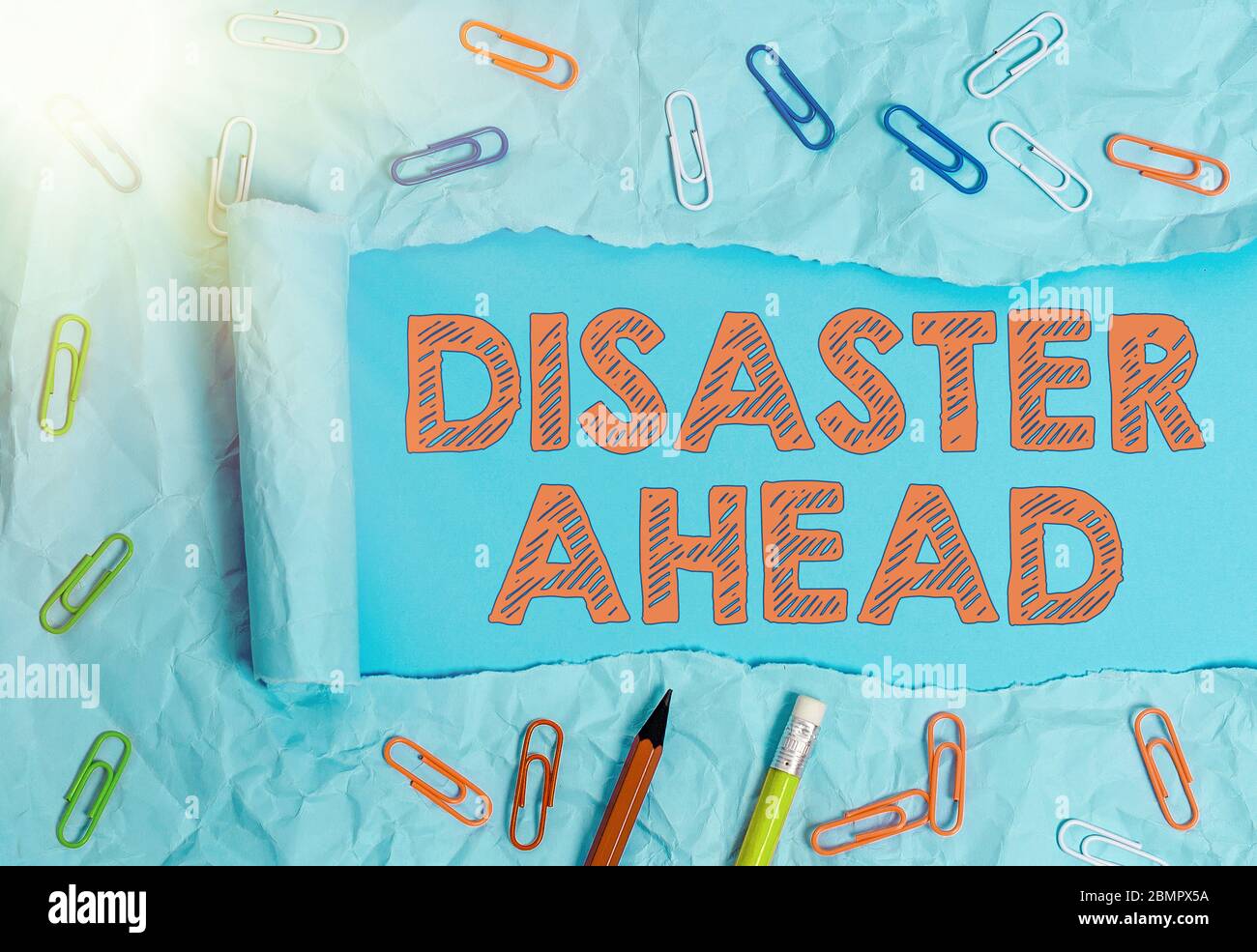 Handwriting text Disaster Ahead. Conceptual photo Contingency Planning ...