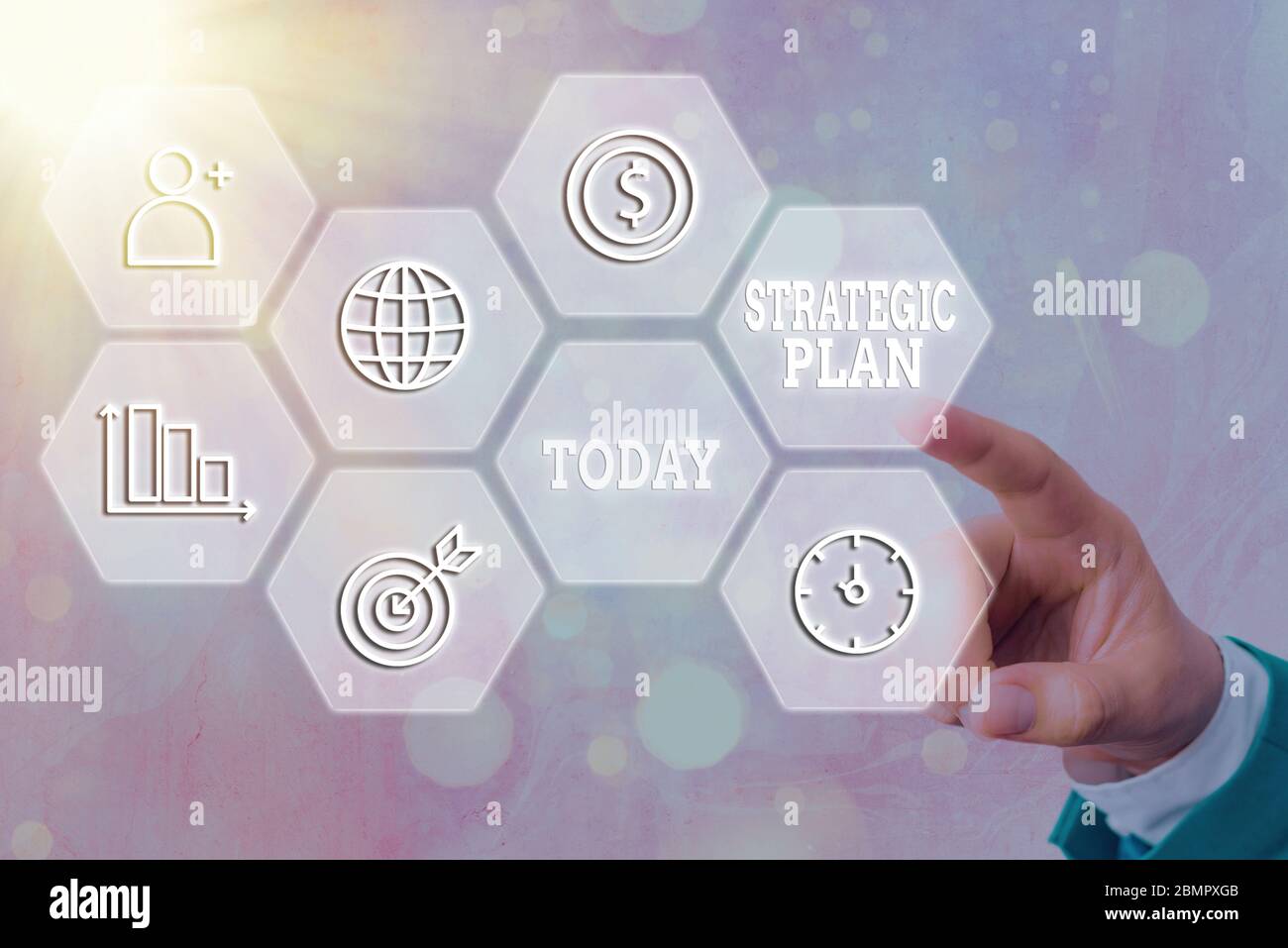 Text sign showing Strategic Plan. Business photo showcasing A process ...