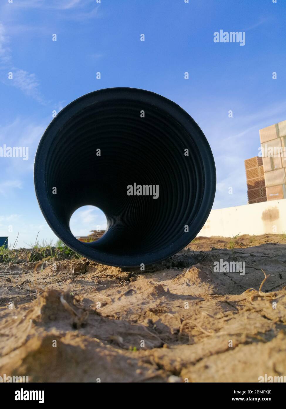 Black pvc plastic drain pipe hi-res stock photography and images - Alamy