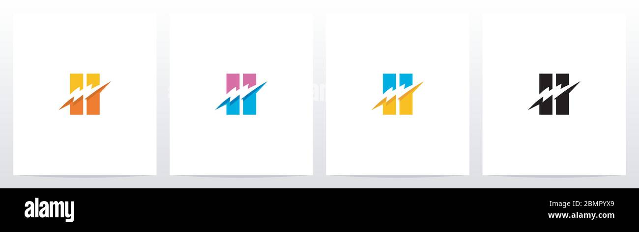 Letter h bolt Stock Vector Images - Alamy