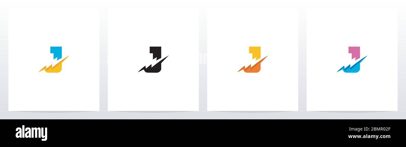 J thunder logo hi-res stock photography and images - Alamy