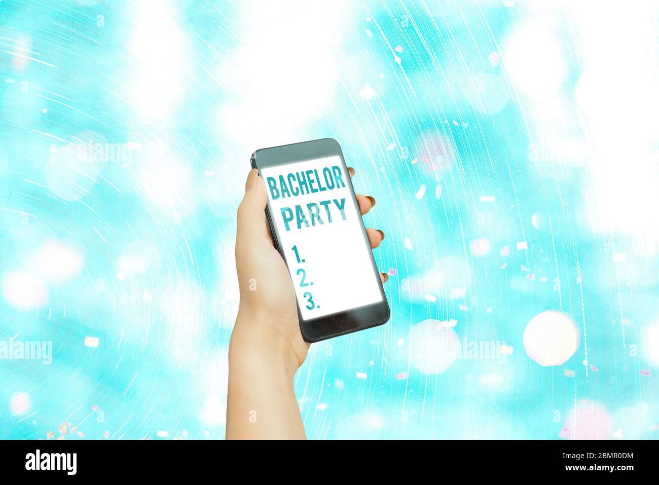 Conceptual hand writing showing Bachelor Party. Concept meaning Party ...