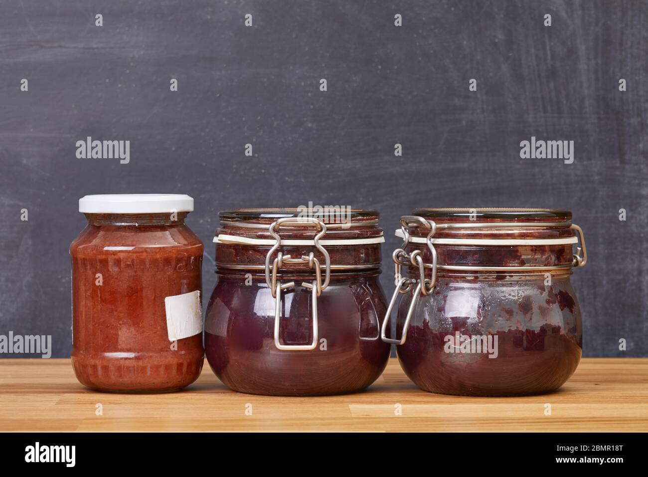 Jars of Jam Stock Photo - Alamy