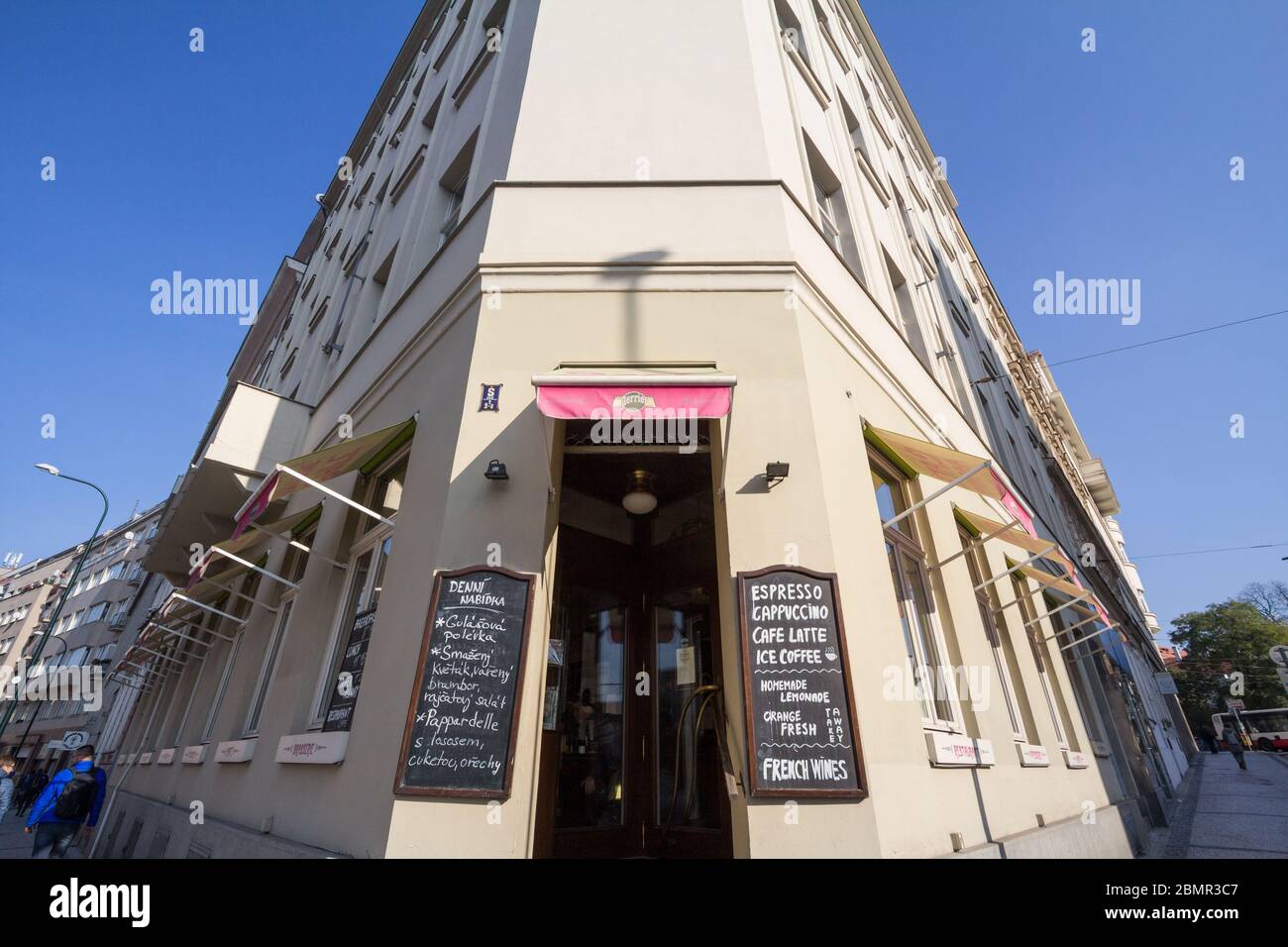 PRAGUE, CZECHIA - OCTOBER 31, 2019: Czech convenience store in the city ...