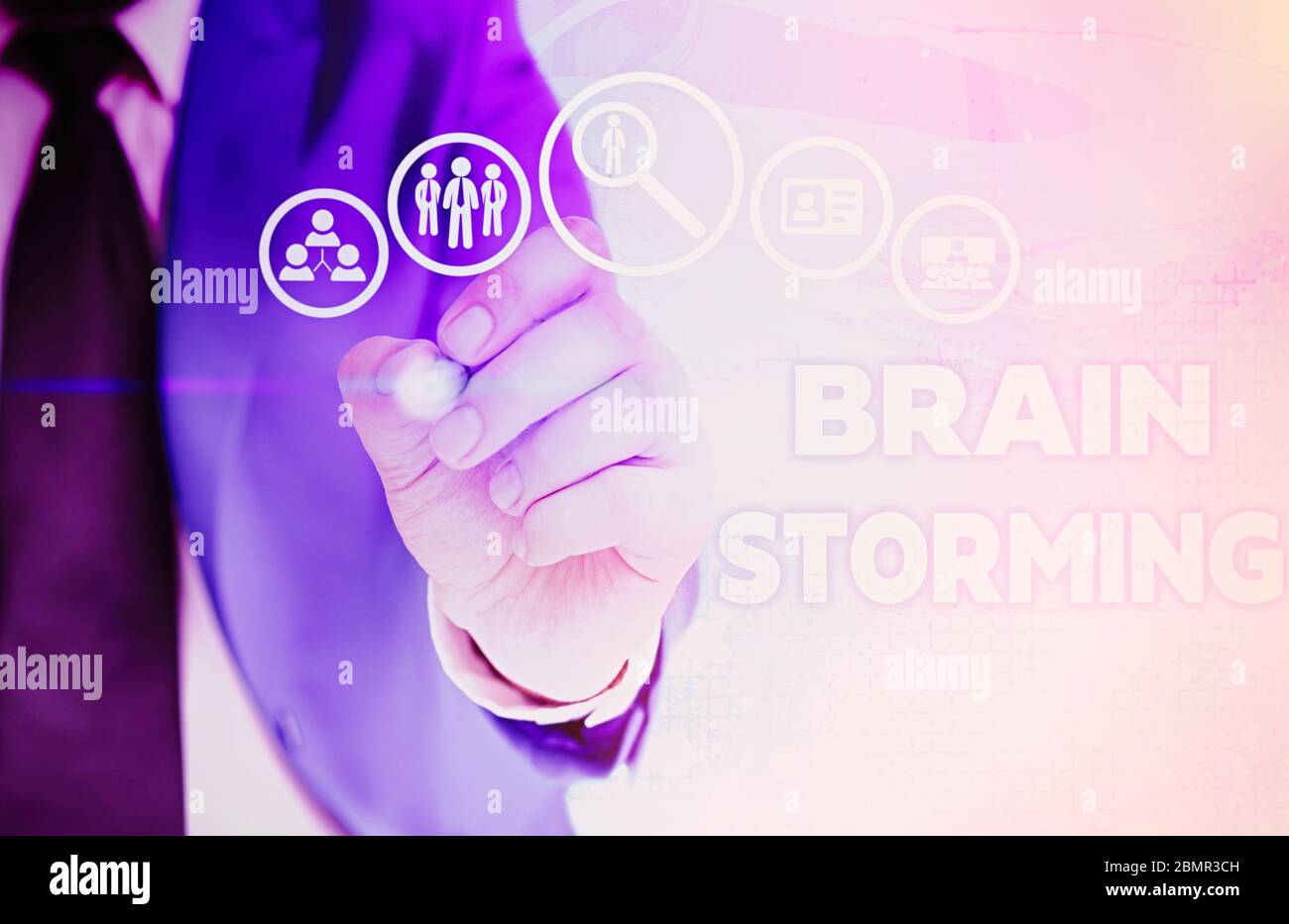 Writing note showing Brain Storming. Business concept for Stimulating ...