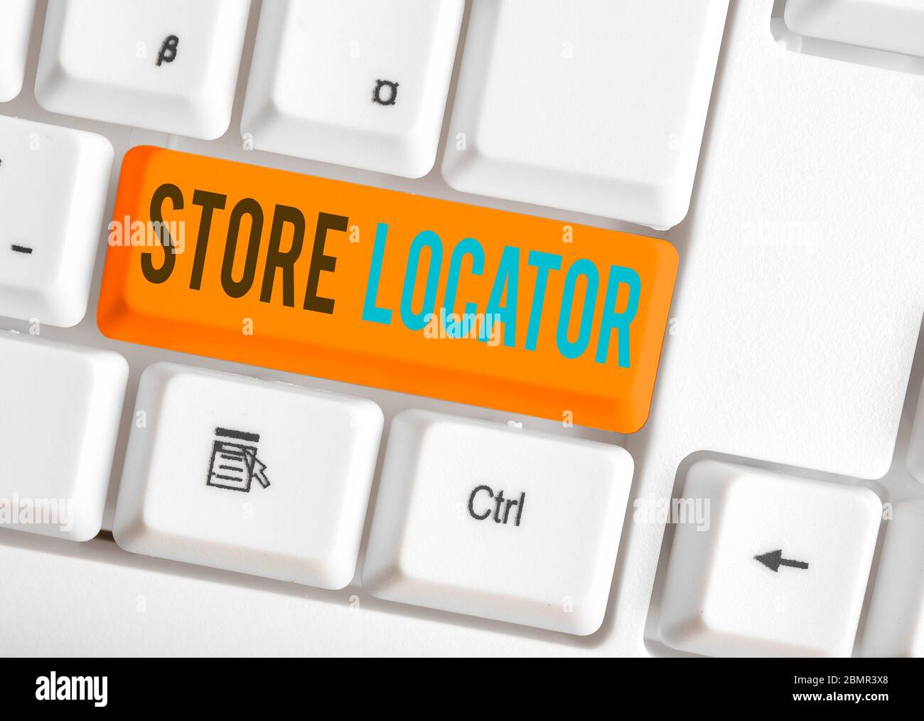 Writing note showing Store Locator. Business concept for to know the ...