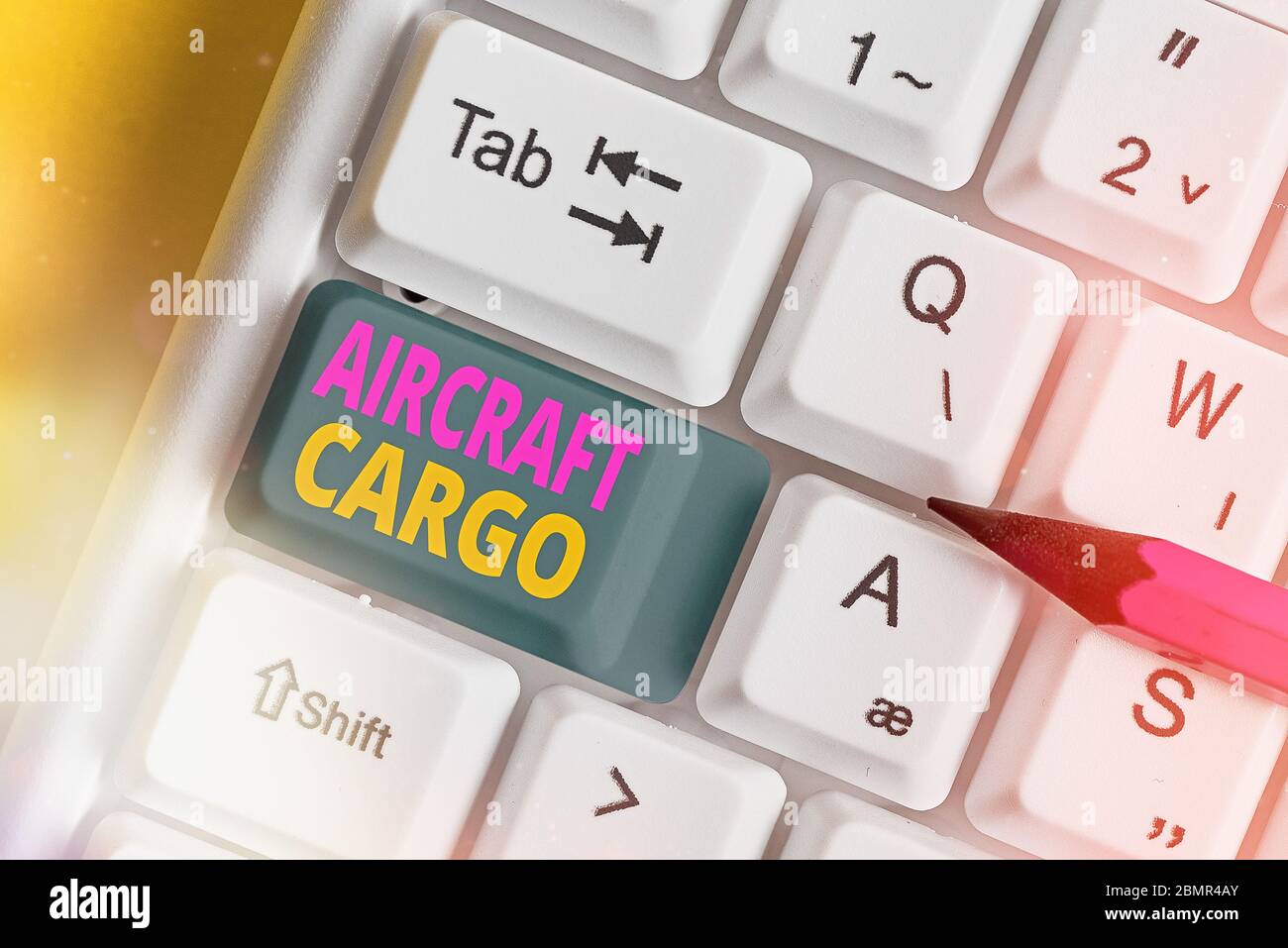 Handwriting text writing Aircraft Cargo. Conceptual photo Freight ...