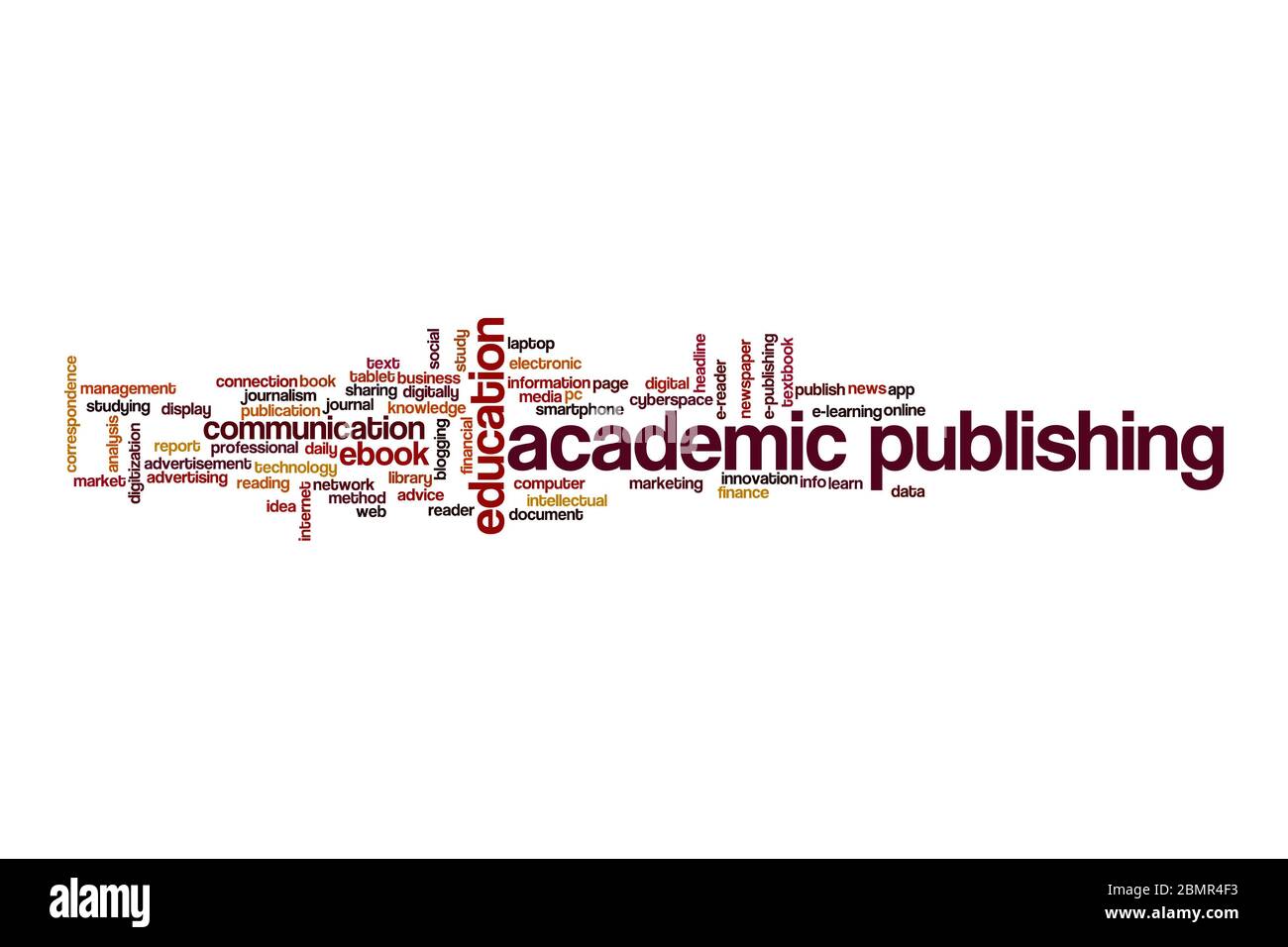 Academic publishing word cloud concept on white background Stock Photo ...