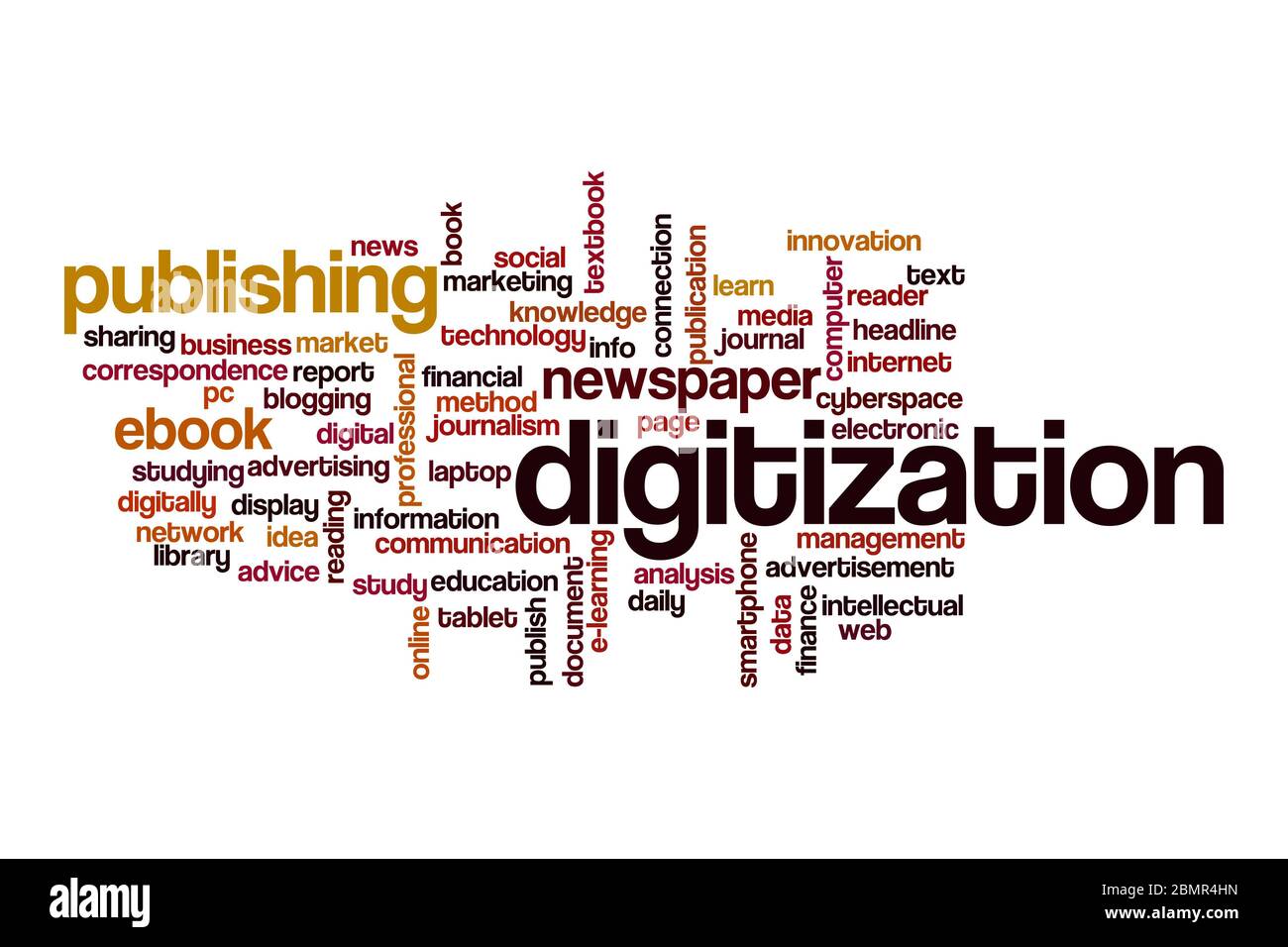Digitization word cloud concept on white background Stock Photo - Alamy