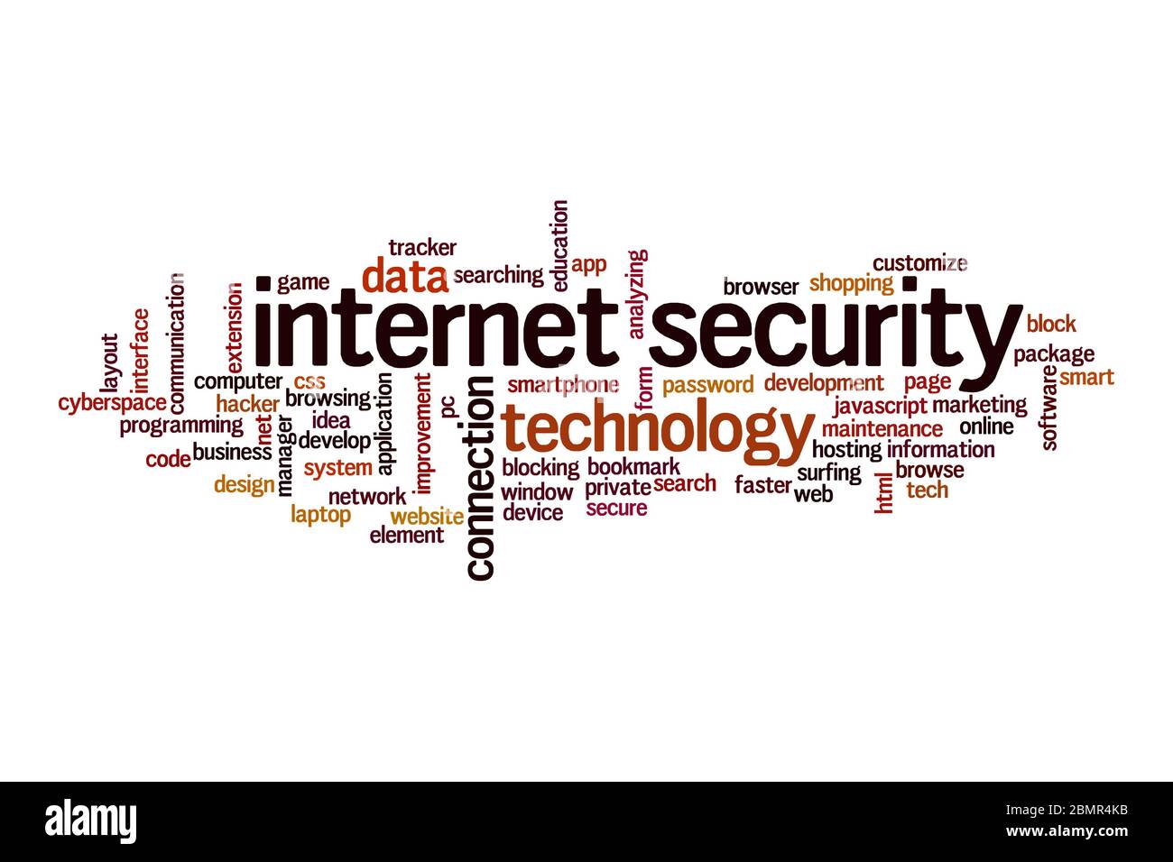 Internet security word cloud concept on white background Stock Photo ...