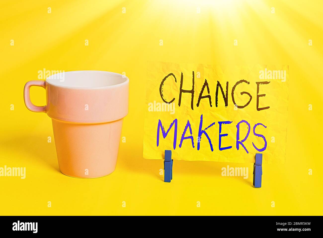 Conceptual hand writing showing Changemakers. Concept meaning Young ...