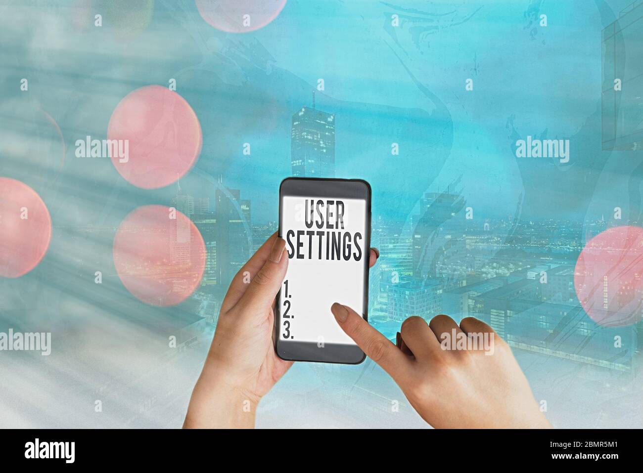 Conceptual Hand Writing Showing User Settings Concept Meaning Configuration Of Appearance