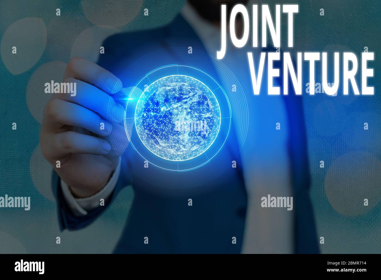 Text sign showing Joint Venture. Business photo showcasing ...