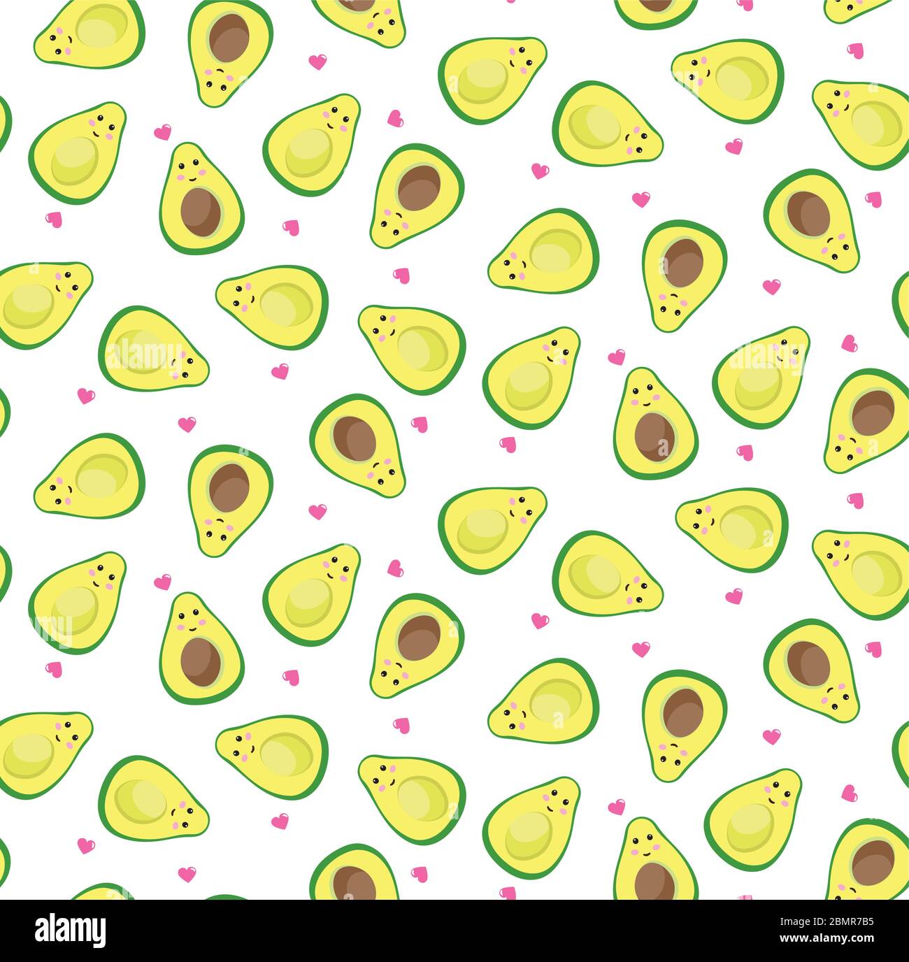 vector illustration of seamless avocado background Stock Vector Image ...