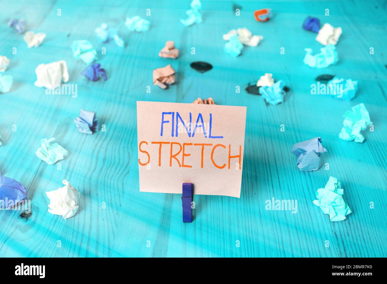 Conceptual hand writing showing Final Stretch. Concept meaning Last Leg ...