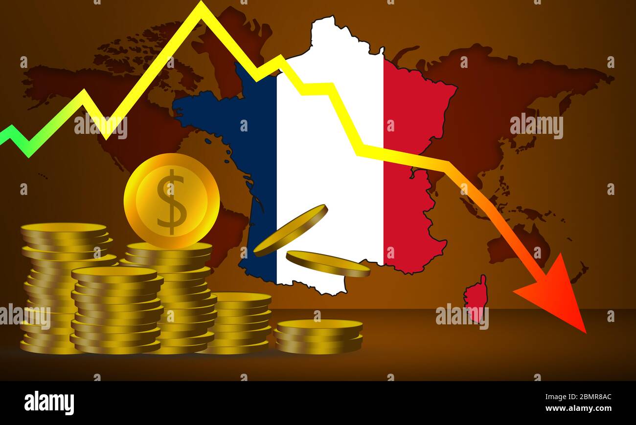 Map of france investment hi-res stock photography and images - Alamy