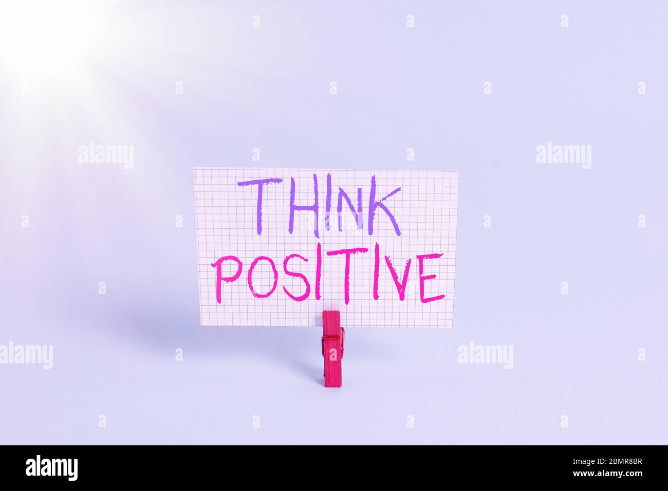Conceptual hand writing showing Think Positive. Concept meaning The ...