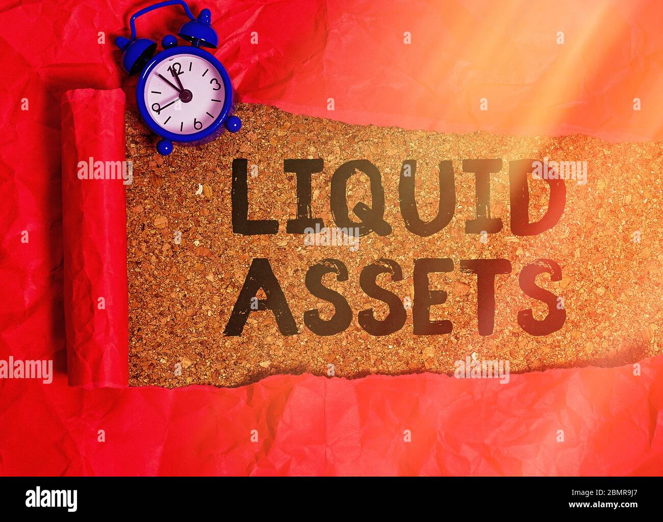 Text sign showing Liquid Assets. Business photo showcasing Cash and ...