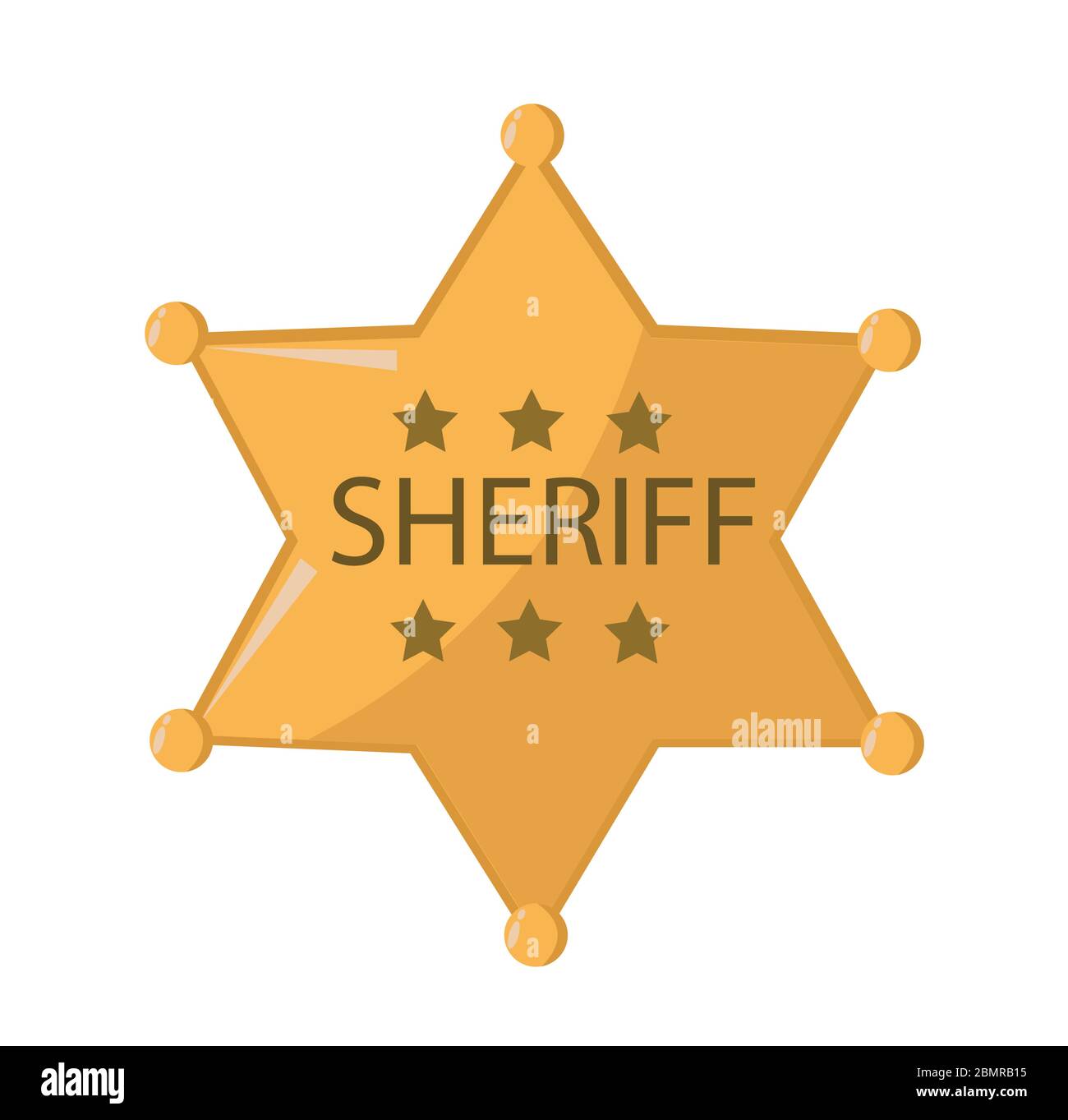Cartoon gold star sheriff Stock Vector Image & Art - Alamy