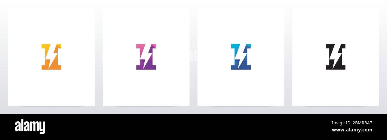 Letter i thunder hi-res stock photography and images - Alamy