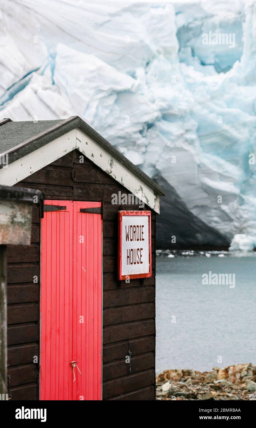 The historic Wordie House, the original hut and research base from the ...