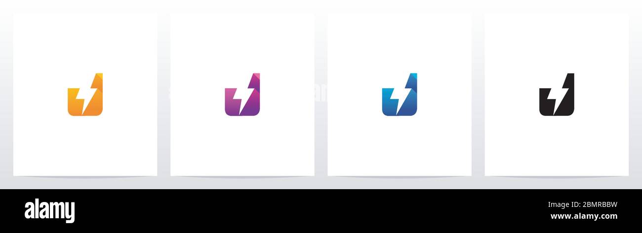 J thunder logo hi-res stock photography and images - Alamy