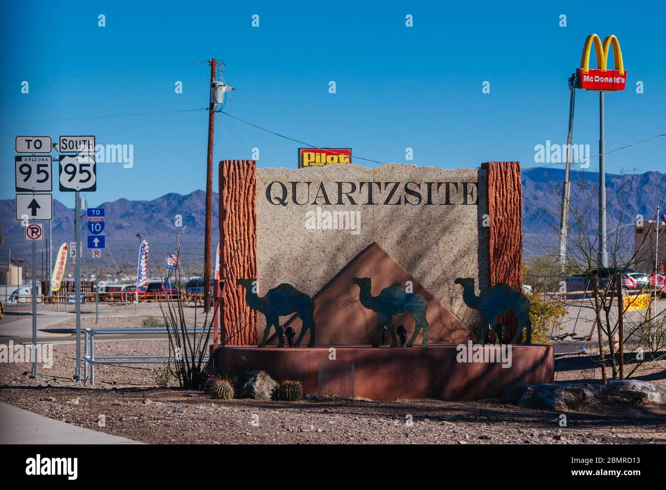 Quartzsite Township in Arizona USA Stock Photo - Alamy