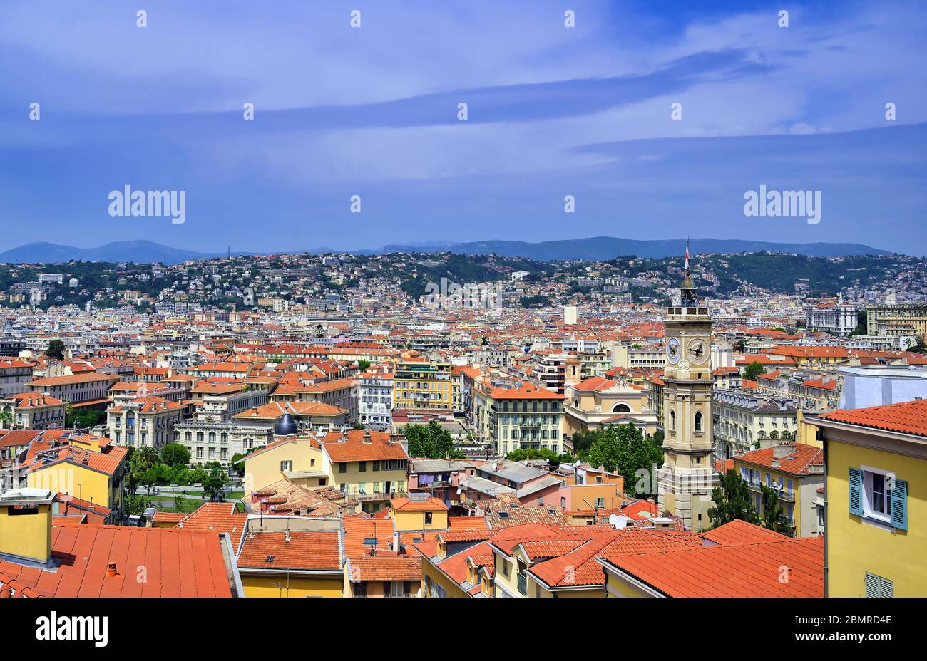 An aerial view of Nice, France along the French Riviera Stock Photo - Alamy