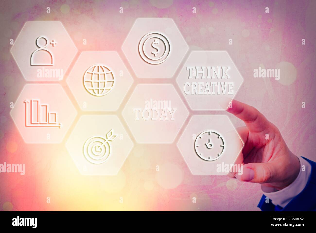 Text sign showing Think Creative. Business photo showcasing The ability ...