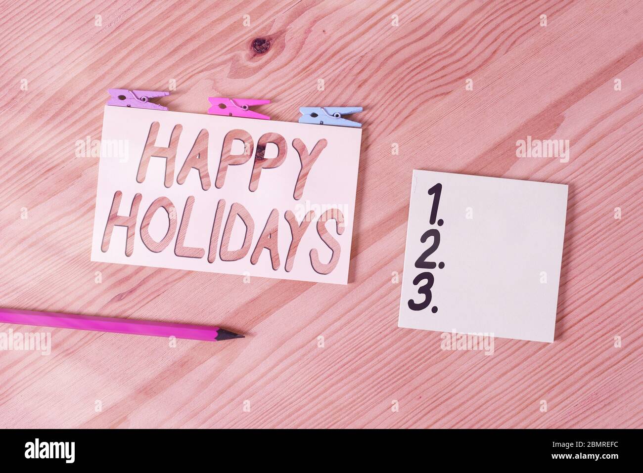 Conceptual hand writing showing Happy Holidays. Concept meaning Made a ...