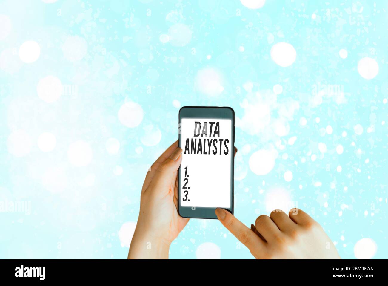 Writing note showing Data Analysts. Business concept for Programmer ...