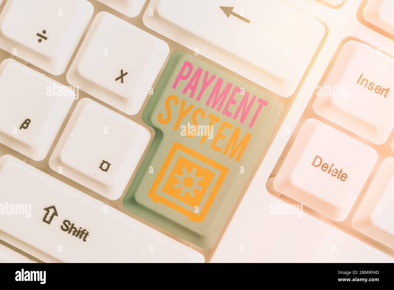 Writing note showing Payment System. Business concept for Compensation ...